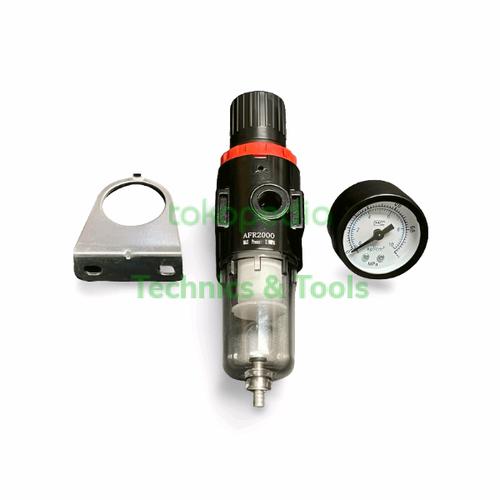 Jual AIR FILTER REGULATOR PNEUMATIC AIR TAC AFR-2000 SINGLE 1/4 INCH 10 ...