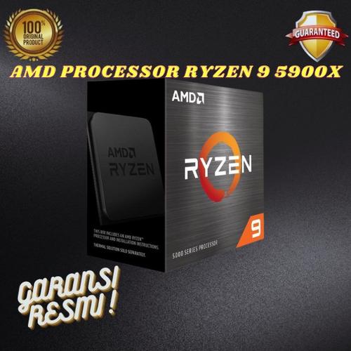 Jual PROCESSOR AMD RYZEN 9 5900X AMD Processor RYZEN 9 - 5900X BOX ...