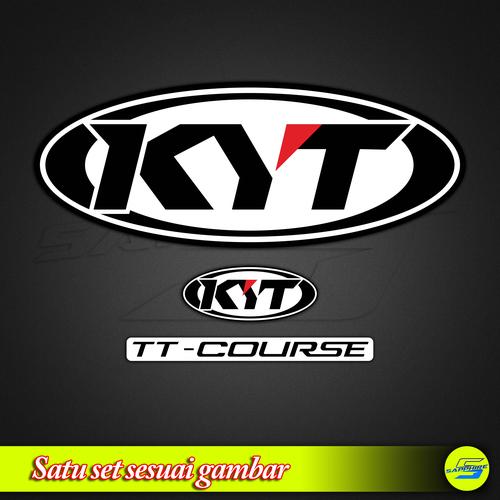 Jual Sticker Helm KYT TT Course Stiker Helmet KYT TT-COURSE - Putih ...