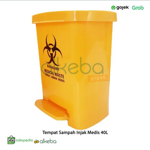 Jual Tempat Sampah Limbah Medis ruangan indoor Injak Pedal 40 Liter ...