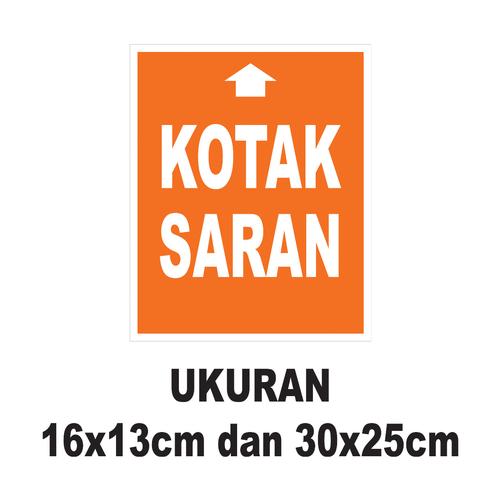 Jual STIKER KOTAK SARAN - 16x13cm - Jakarta Pusat - EGRAFIKA PRINTING ...