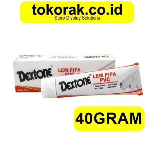 Jual LEM PIPA PVC 40 GR DEXTONE - LEM PVC TUBE - LEM PIPA PARALON LEM ...