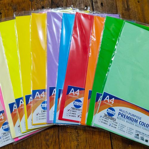 Jual Kertas Warna Paperfine A4 (isi 20lembar) - MM 110-Cream - Jakarta ...