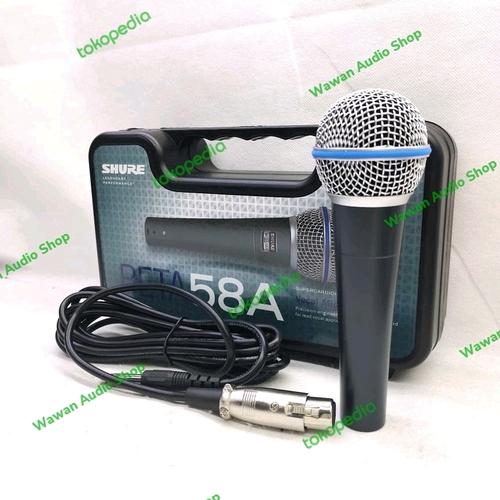 Jual MIC SHURE BETA 58A/BETA58A MIC KABEL FREE KOPER - Jakarta Barat - Wawan Audio Shop | Tokopedia