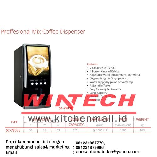 Jual GETRA Mesin Dispenser Pembuat Minuman Mix Kopi Otomatis SC-7903E ...