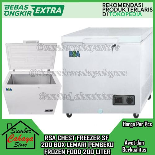 Promo CHEST FREEZER RSA SF 200 LITER BOX LEMARI PEMBEKU BOK BOKS PETI ...