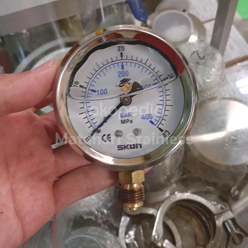 Jual Pressure Gauge Manometer Stainless SKON 2 1/2 " inchi 40 Mpa 400 ...