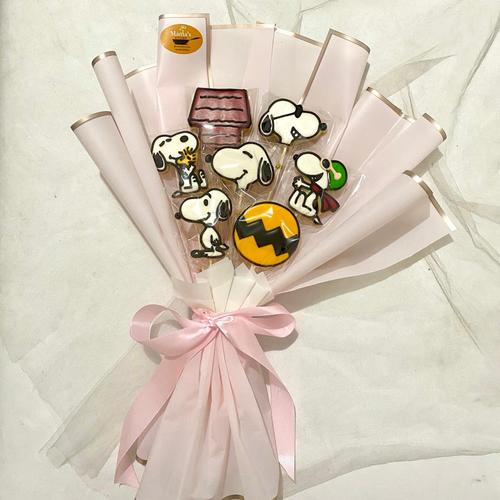 Jual Buket Cookies / Cookie Bouquet Flower Snoopy Cartoon Movie – Buket ...