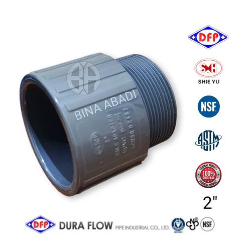 Jual Male Adapter Sock Drat Luar size 2 Inch PVC SCH80 DURAFLOW TAIWAN ...