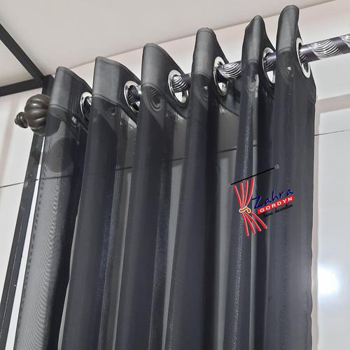 Jual Gorden warna hitam polos / gorden vitrase polos warna hitam ...