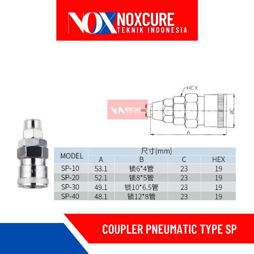 Jual Quick qoupler connector type SP - 20 - Jakarta Barat - Noxcure ...