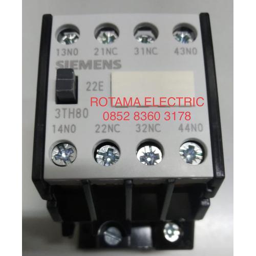 Jual SIEMENS CONTACTOR RELAY 3TH80 22E 3RH80-22E 2NO 2NC SIEMENS 3RT80 ...