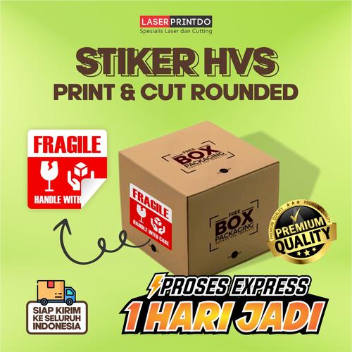 Jual Cetak Sticker Chromo / HVS Label Kemasan Makanan Olshop Kiss Cut ...