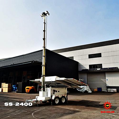 Jual Solar Panel Light Tower Lamp SS-2400 - 8 Panels Hydra - Kab ...