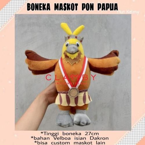 Jual Boneka Maskot PON Papua 2021 - Kangpho dan Drawa Maskot PON Papua ...