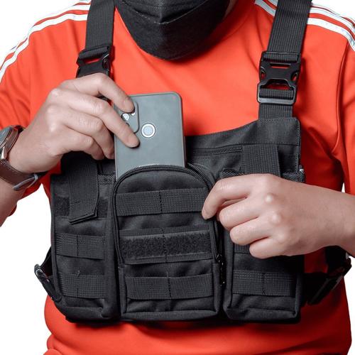 Jual CHEST BAG Tas Dada Rompi Model Depan Sporty Hip Hop Korea 2in1 Tas ...