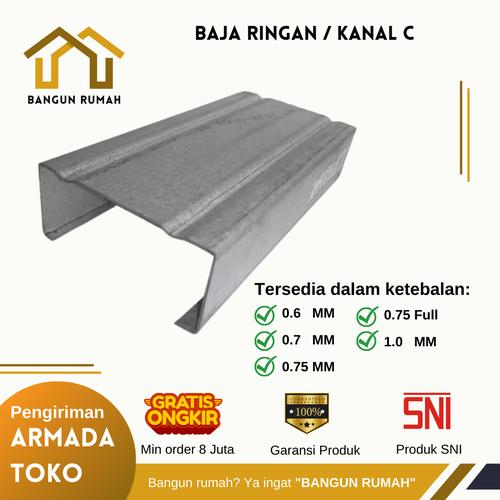 Jual BANGUN RUMAH - Baja Ringan Kanal C | Reng Baja Ringan | Baja ...