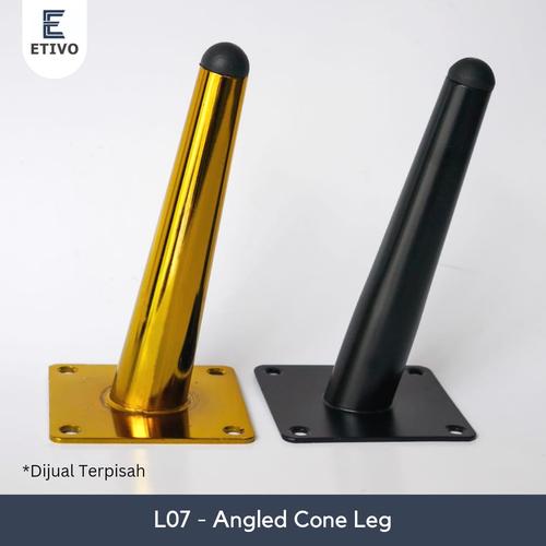 Jual L07 Angled Cone Leg Table Sofa Metal Kaki Meja Besi Miring Gold ...