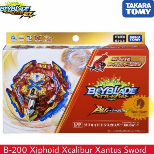 Jual TAKARA TOMY Beyblade Burst BU B200 XIPHOID EXCALIBUR + Sword ...