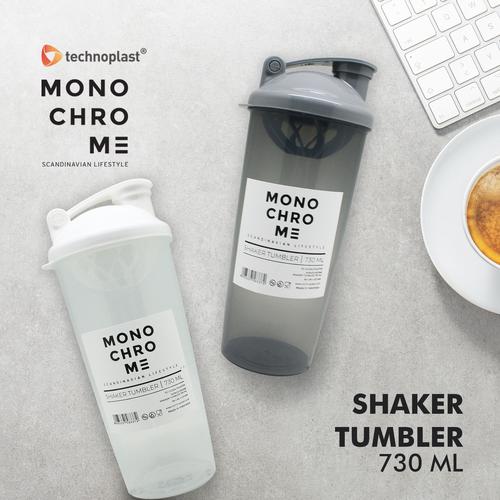 Jual MONOCHROME SHAKER TUMBLER / BOTOL MINUM 730 ML - Hitam - Kab ...