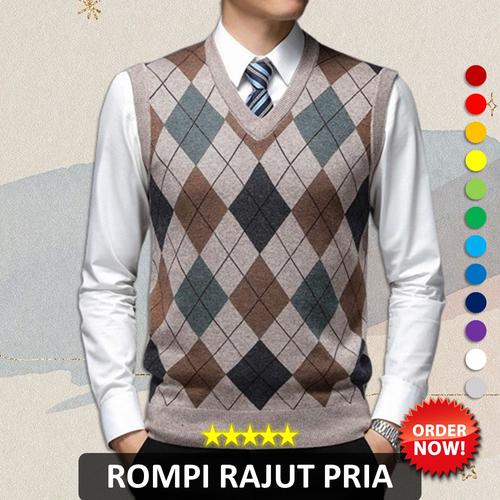 Jual Pakaian Rompi Pria Rajut Hitam ROM 471 - ROM 308 - Jakarta Barat ...