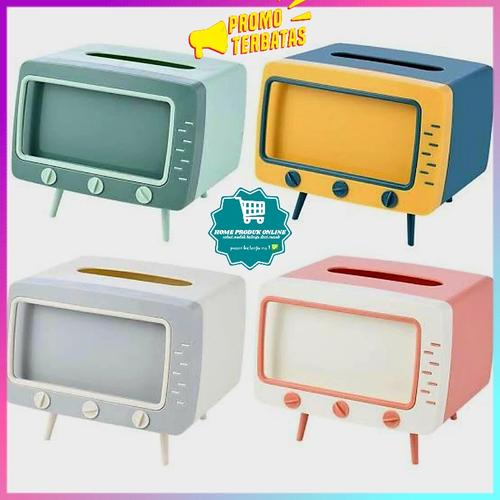 Jual Kotak Tisu Box tv Organizer Bentuk TV Stand Phone Holder - Jakarta ...