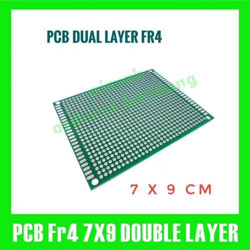 Promo PCB lubang Double Layer Trough Hole 7x9 cm FR4 High Quality ...