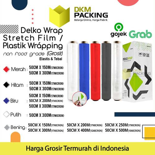 Jual Plastik Wraping Stretch Film 50cm x 300m BENING/ DUS - Hitam ...