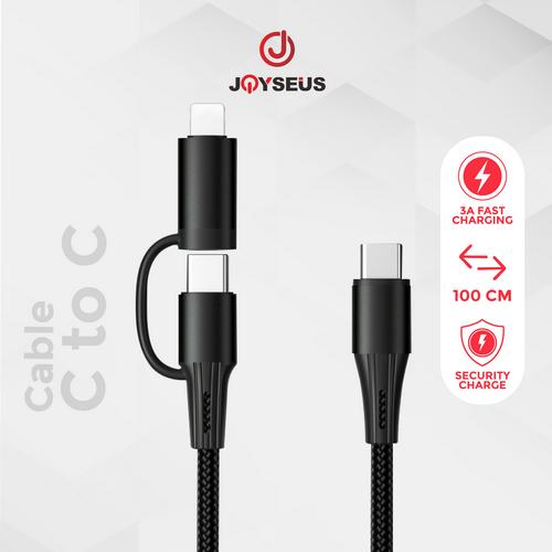 Promo Kabel Data 2 In 1 JOYSEUS MIcro USB/ Type C/ Lightning Fast charging - KB79 - Jakarta ...