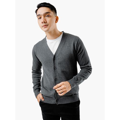 Promo Sweater Rajut Pria Gomuda Cardigan Clean Grey - Abu Tua,XXL ...