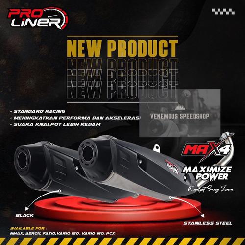 Jual Knalpot Standar Racing Proliner MAX 4 Vario / Nmax / Aerox / Pcx ...