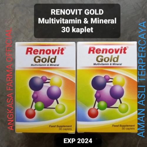 Jual RENOVIT GOLD BOTOL 30 KAPLET // RENOVIT GOLD STRIP // DAYA TAHAN ...