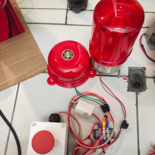 Jual Alarm Sirine Gedung Kantor, Pabrik Pakai Round Bell dan Lamp ...