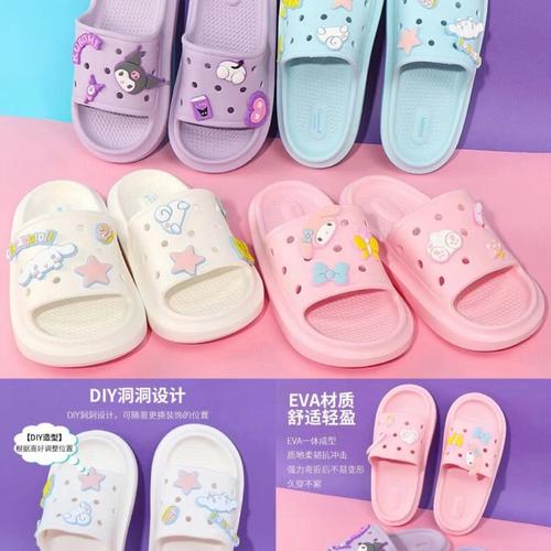 Jual Sandal miniso crocs hellokitty melody korumi cinnamorol - Kota ...