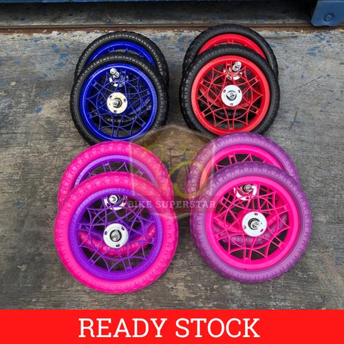 Jual Ban Sepeda Anak Roda Mati EVA Ukuran 12 1/2* 2 1/4 - Jaring Biru ...