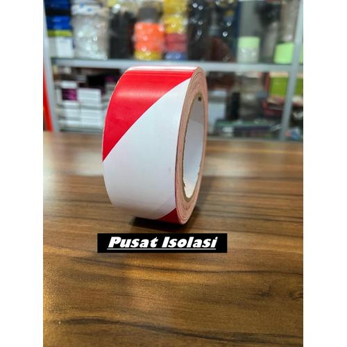 Jual PVC FLOOR MARKING TAPE | LAKBAN LANTAI 48mm x 33m - Merah Putih - Jakarta Barat - pusat ...