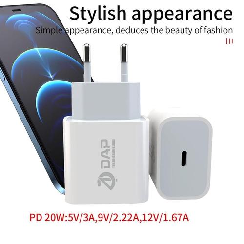 Jual Adaptor Charger type C DAP A-AP6 usb type C 20w 20 watt fast charging - Kota Semarang ...