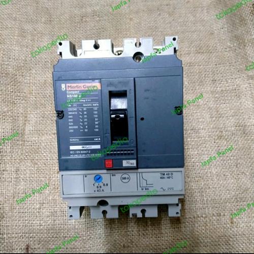 Jual MCCB Breaker Merlin Gerin NS100N 3pole 32-40 Ampere Original ...