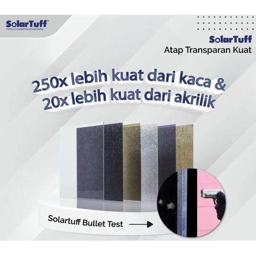Jual Atap Polycarbonate Solartuff Jenis Gelombang Roma - 1.8, Hijau - 1 ...
