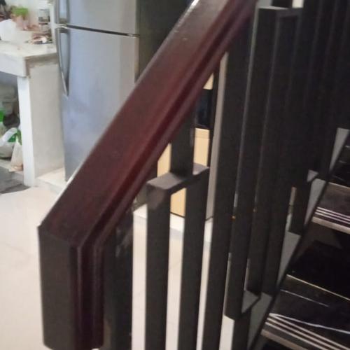 Jual railing tangga minimalis modern - pegangan kayu - Kota Bekasi ...