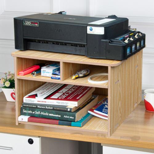 Promo Rak Meja Printer Kayu Susun Laci Tempat ATK Kantor Rak Printer ...