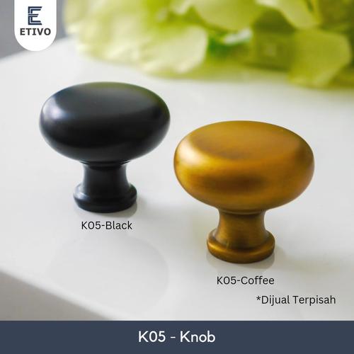 Jual K05 Door Knob Handle Black Coffee | Tarikan Laci Gagang Lemari ...