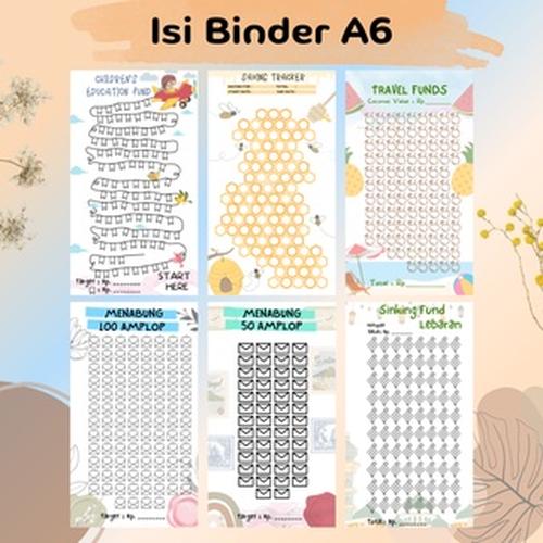 Jual Isi Binder A6 Saving Challenge / Tantangan Menabung (Saving Tracker) - Education Fund - Kab ...