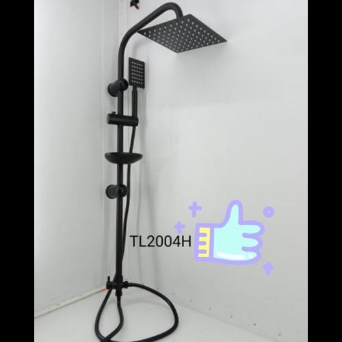 Jual Shower Tiang Hitam / Rainfall Shower Set BLACK - Termurahhh - Kab ...