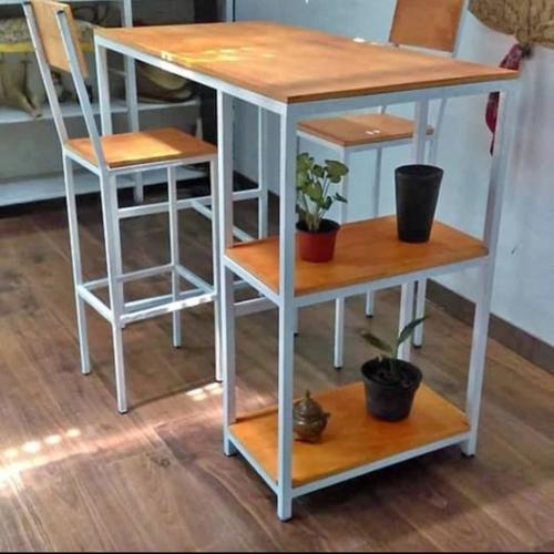 Jual meja makan kaki tinggi bar table dining table gudang meja depok ...