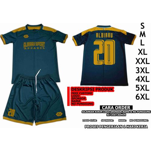 Jual Jersey Futsal, Sepak Bola Costume Big Size Nameset+Logo+Sponsor - Hijau, M - Kab. Garut ...