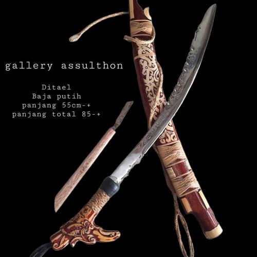 Jual MANDAU KHAS SUKU DAYAK KALIMANTAN B@JA PUTIH UKIR SENI UKURAN 85CM ...