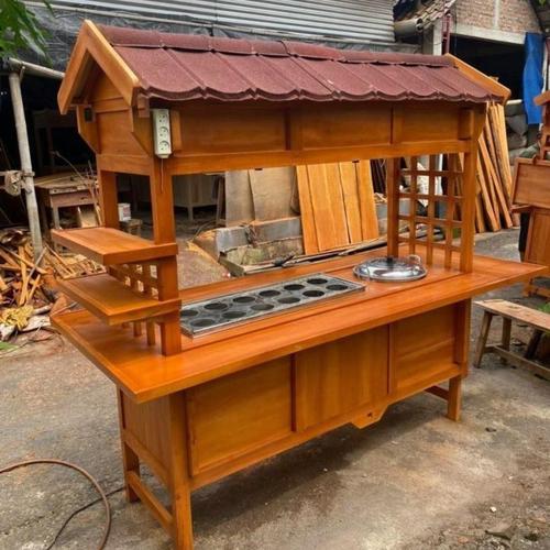 Jual Gerobak dimsum komplit klakat kukus - komplit, mahoni - Kab ...