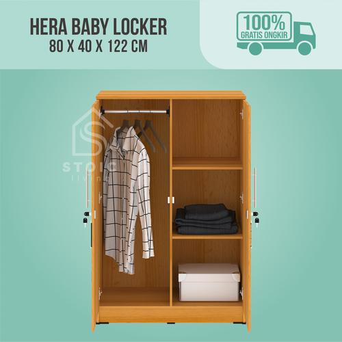 Promo Hera Baby Locker Rak 2 Pintu - Lemari Pakaian Rak Gantung Dengan ...