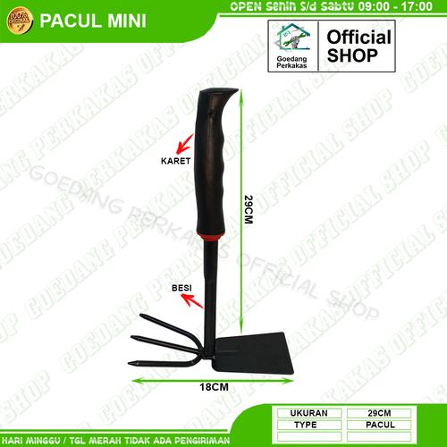 Jual Pacul Garuk Mini 2 Fungsi Ukuran 29CM Cangkul Besi Gagang Lapis ...